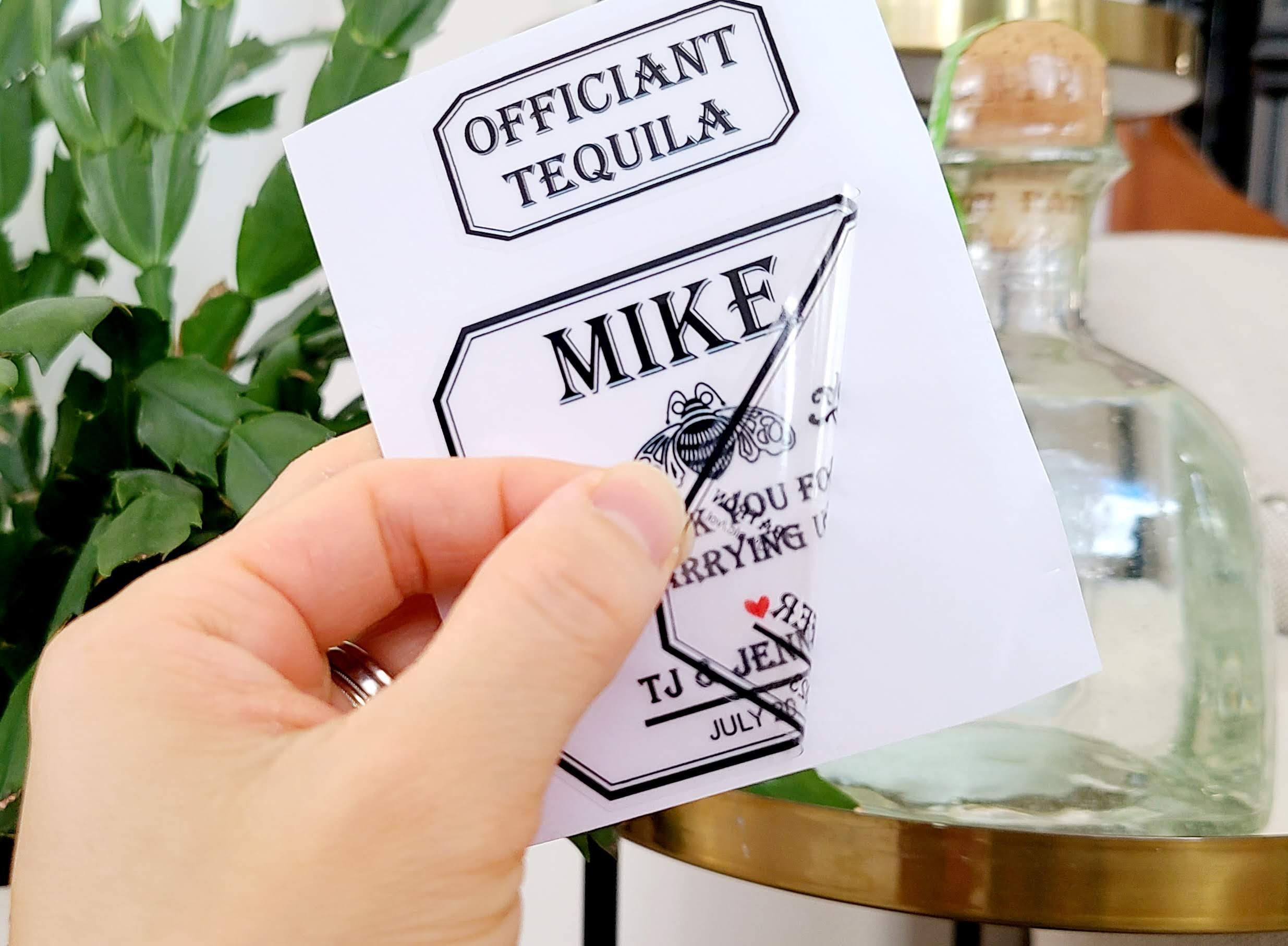 Tequila Label Custom Patron Label Groomsman Tequila Custom - Etsy