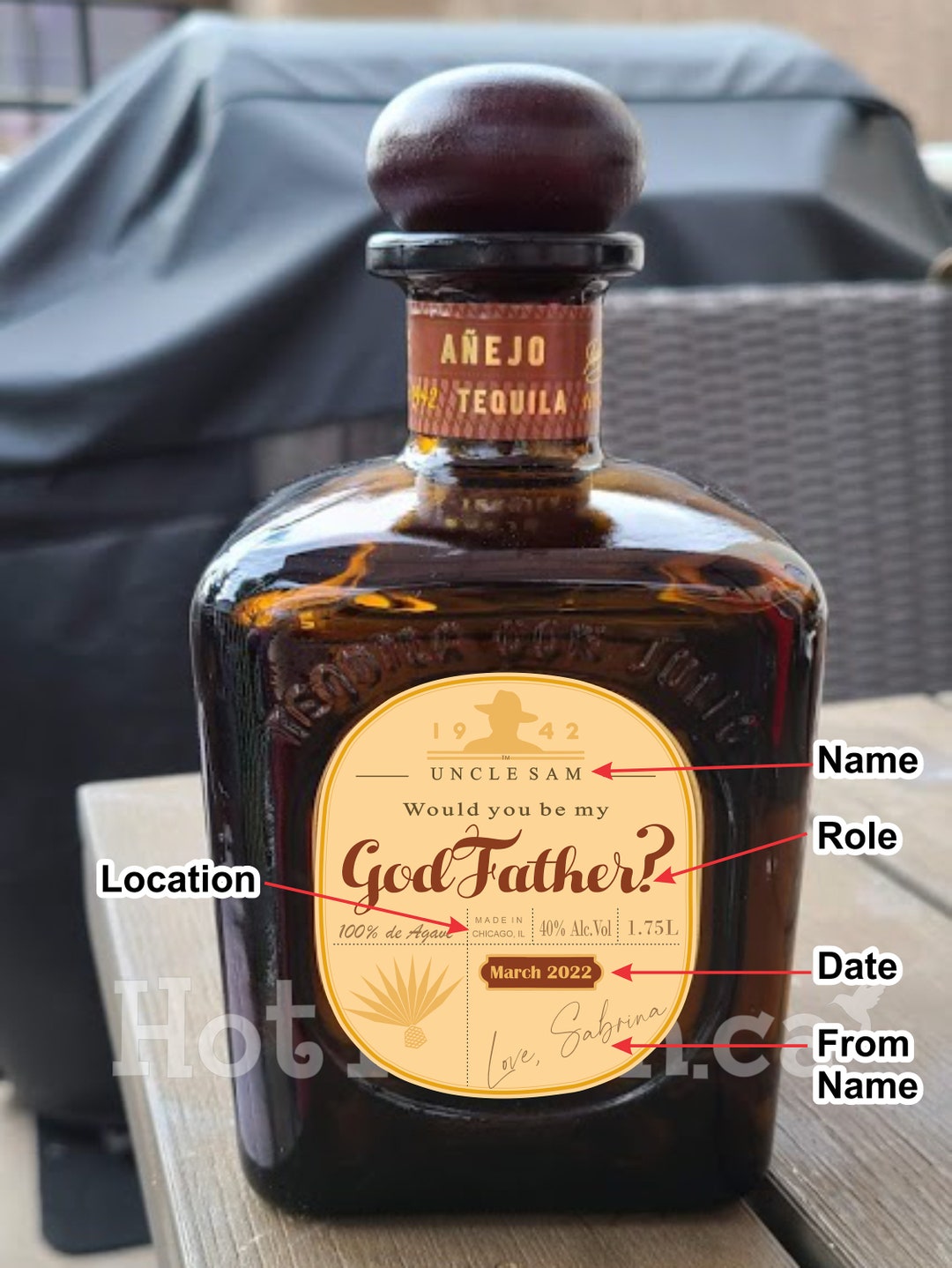 Don Julio Tequila Label, Reservade Tequila Label, Tequila Custom Label ...