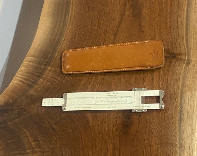 Vintage Pickett & Eckel Sliding Ruler With Case - Etsy