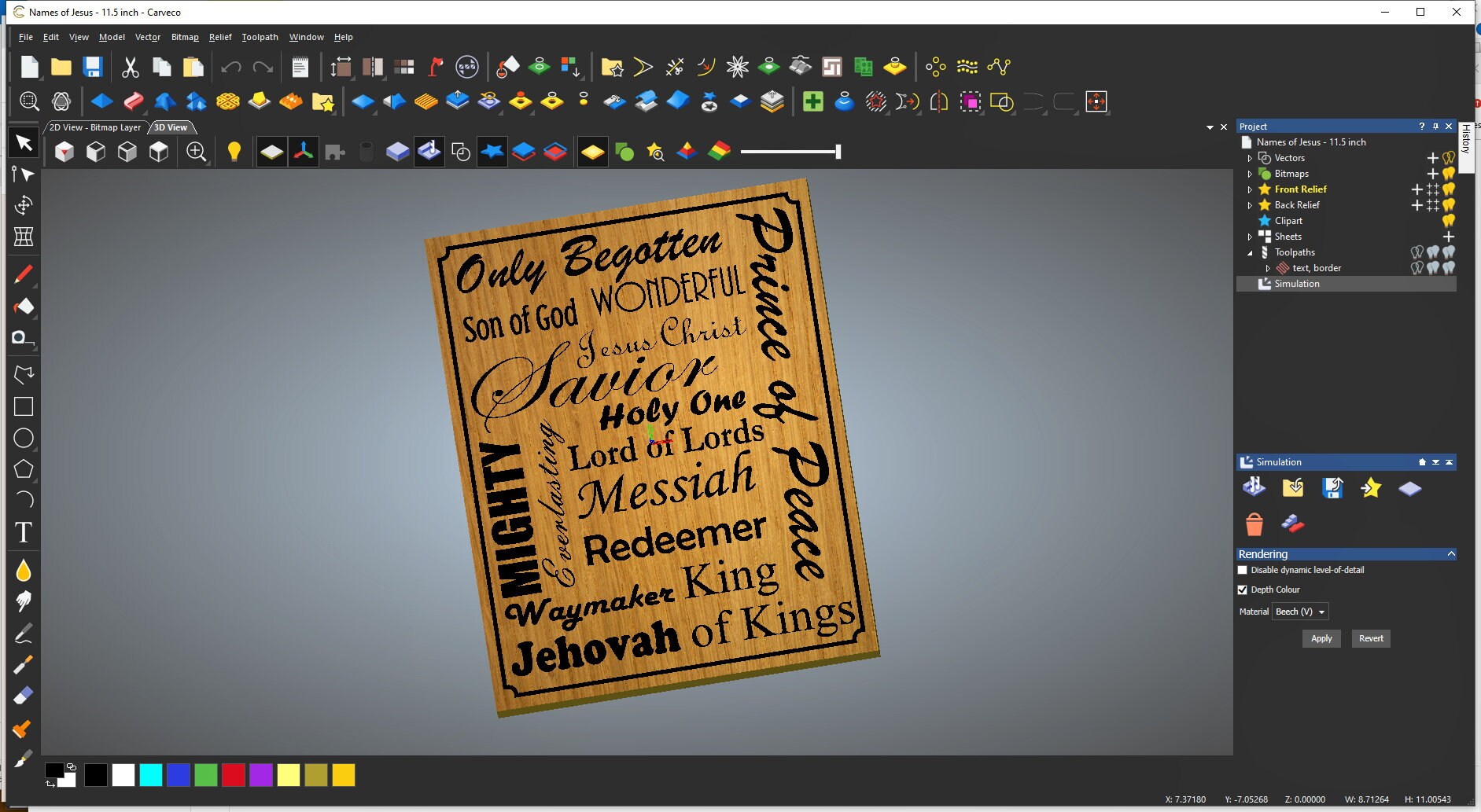 Names of Jesus, Digital Files, Coreldraw X8, Dxf, Svg, Cdr, CNC Files ...