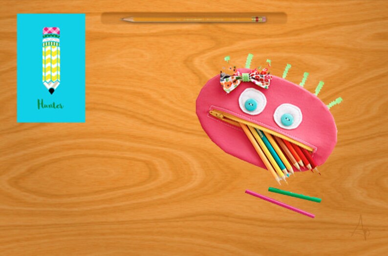 Preppy Pencil Name Tags - INSTANT DOWNLOAD - Etsy