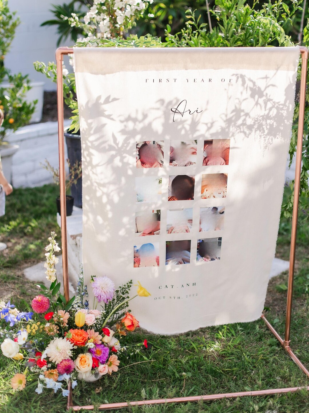 Baby First Year Photo Banner/first Birthday Photoboard/birthday ...