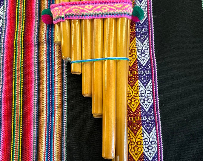 Handcrafted Peruvian Pan Flute | Authentic Andean Musical Instrument ...