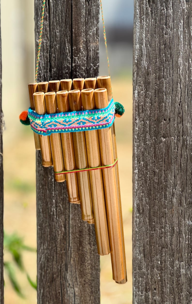 Handcrafted Peruvian Pan Flute Authentic Andean Musical Instrument ...