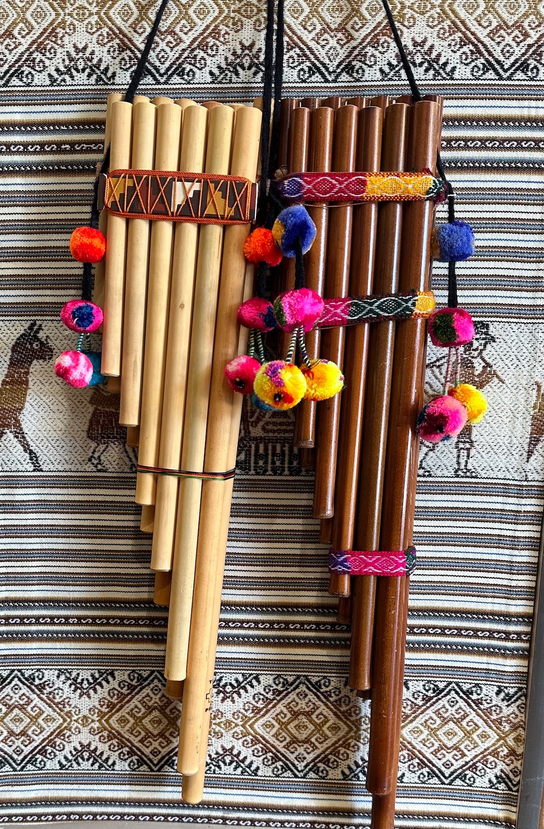 Handcrafted Peruvian Pan Flute Authentic Andean Musical Instrument ...