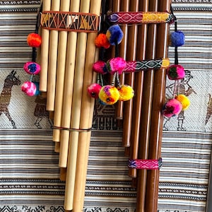Handcrafted Peruvian Pan Flute Authentic Andean Musical Instrument ...