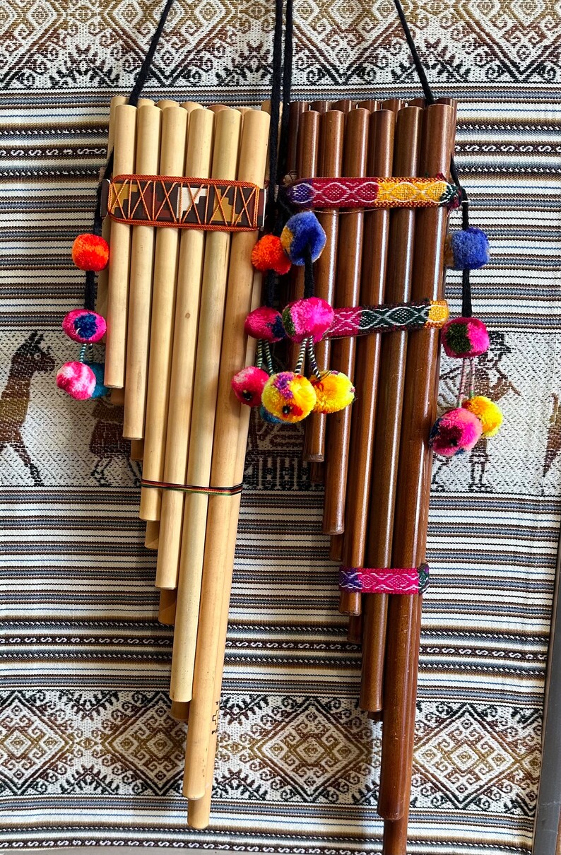 Handcrafted Peruvian Pan Flute Authentic Andean Musical Instrument ...