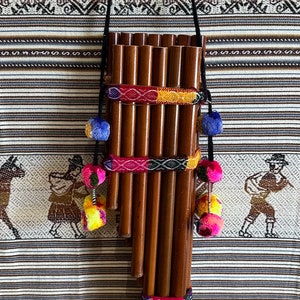 Handcrafted Peruvian Pan Flute Authentic Andean Musical Instrument ...