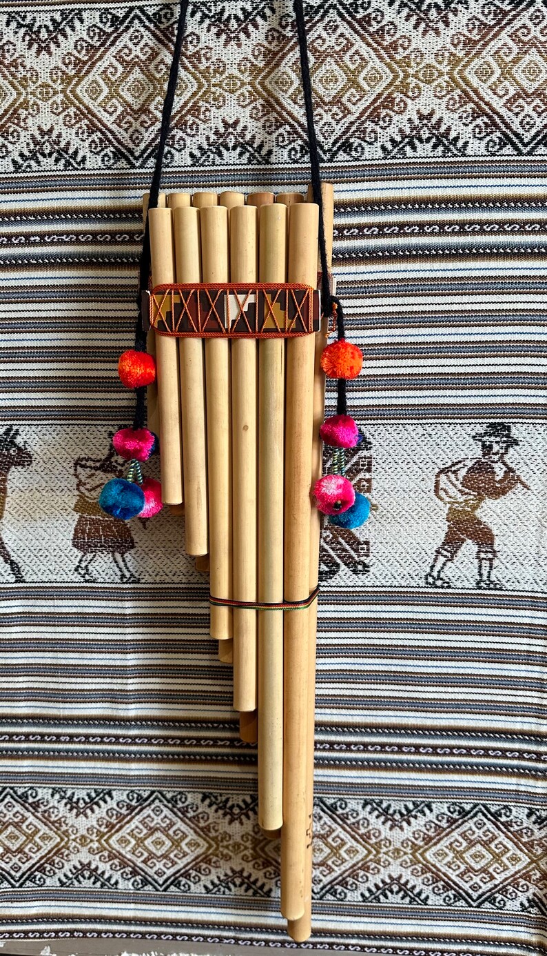 Handcrafted Peruvian Pan Flute Authentic Andean Musical Instrument ...