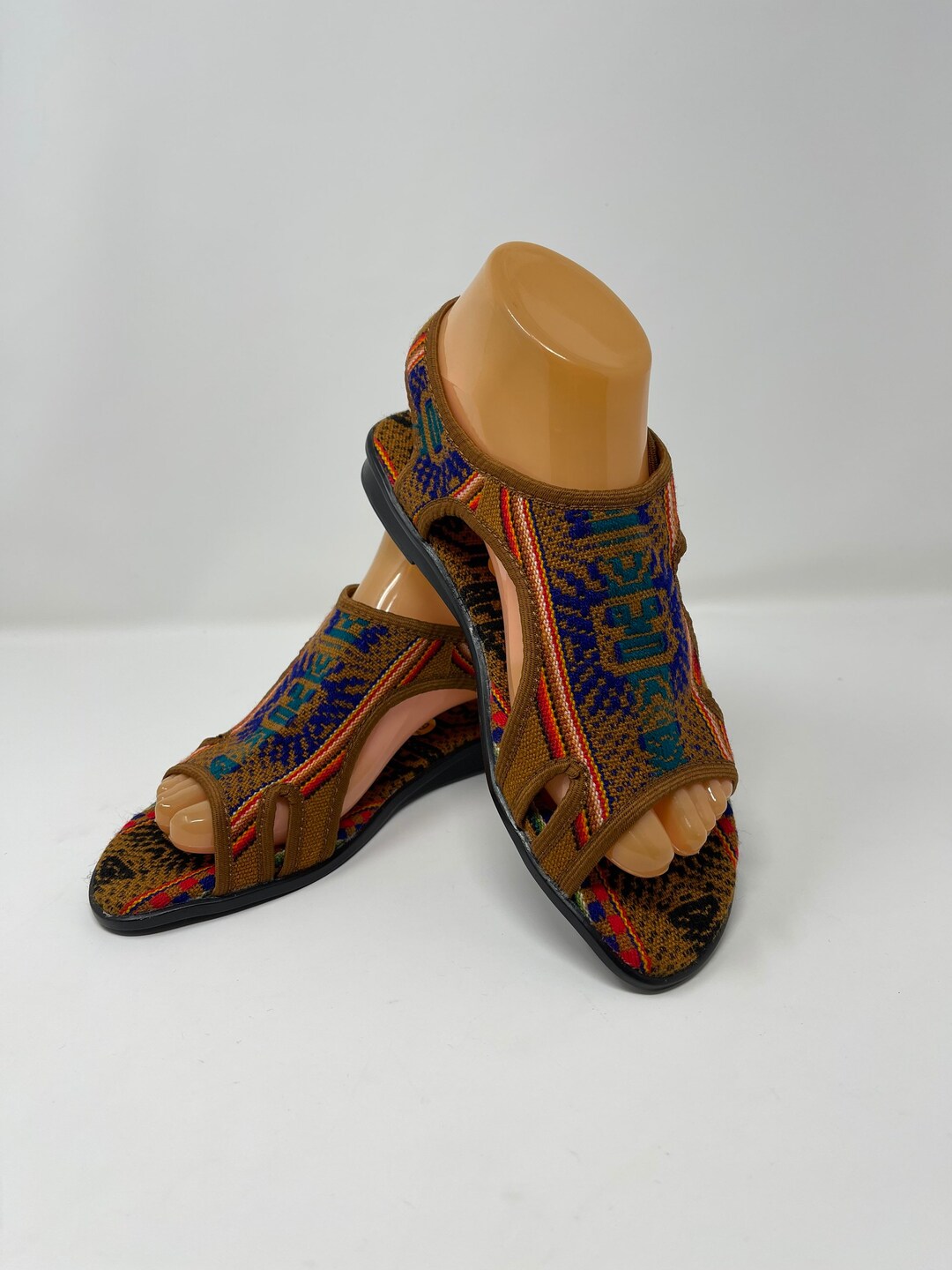 Vibrant Peruvian Inca Sandals: Colorful Patterns Inspired by - Etsy