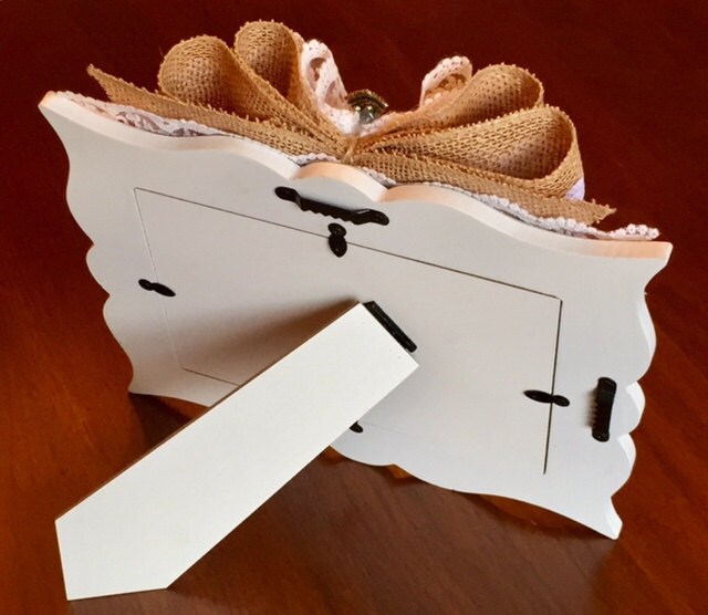 The white Dove Frame/handmade Frame/frame With Bow/embellished Picture ...