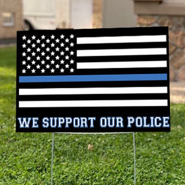 We Support Police Flag - Etsy