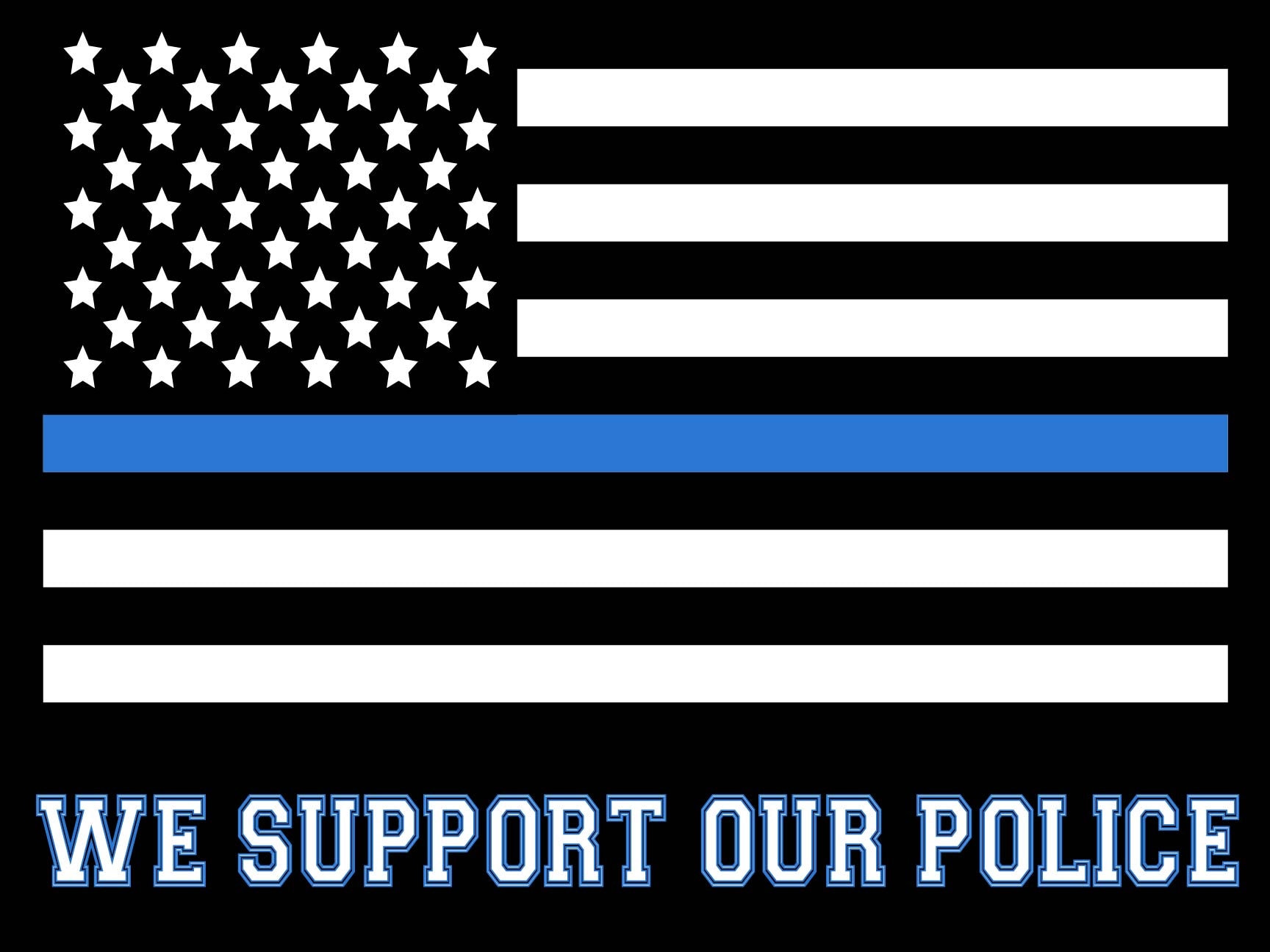 We Support Our Police Lawn Sign shipping and Stake - Etsy