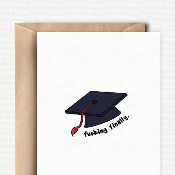 Funny Grad Card - Etsy