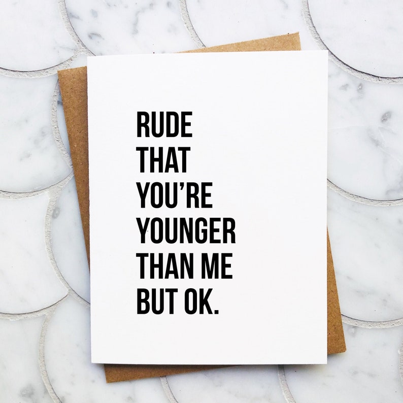 Rude but Ok Funny Birthday Card Girlfriend Birthday Card Boyfriend ...