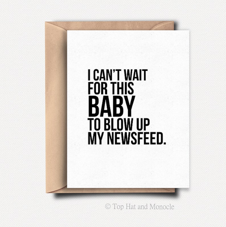 Funny New Baby Card Funny Baby Shower Card Funny Baby Shower - Etsy