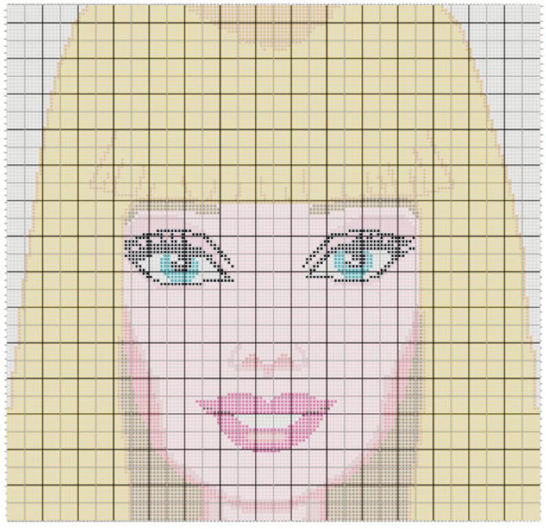 Barbie GRAPH & WRITTEN Pattern - Full Size - Etsy