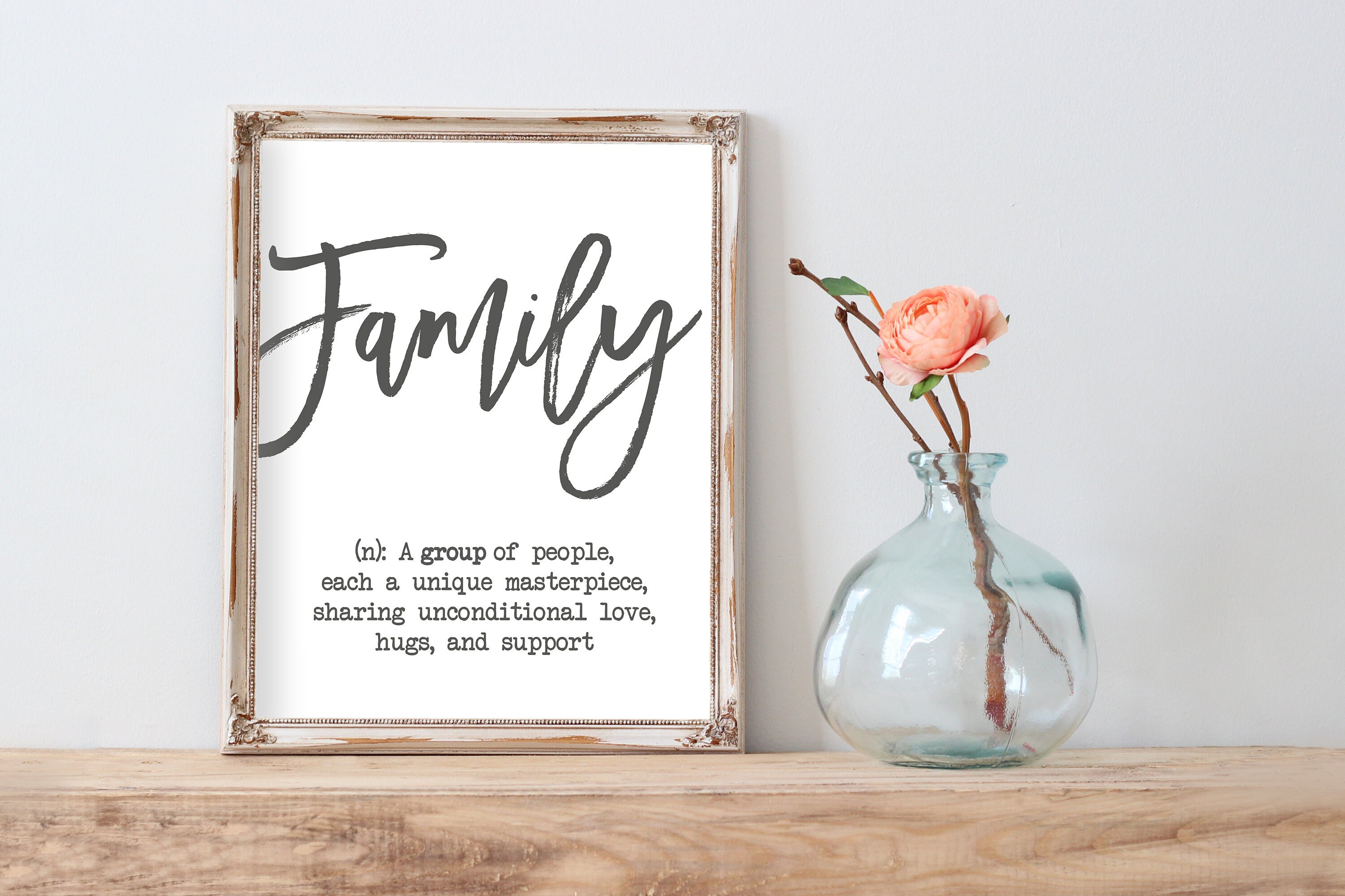 Family Definition Print Family Quote Print Family Decor | Etsy