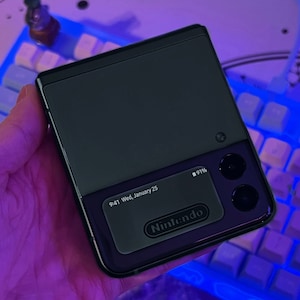 Gameboy Z Flip 3/4 Wallpaper + Cover Screen Black - Etsy