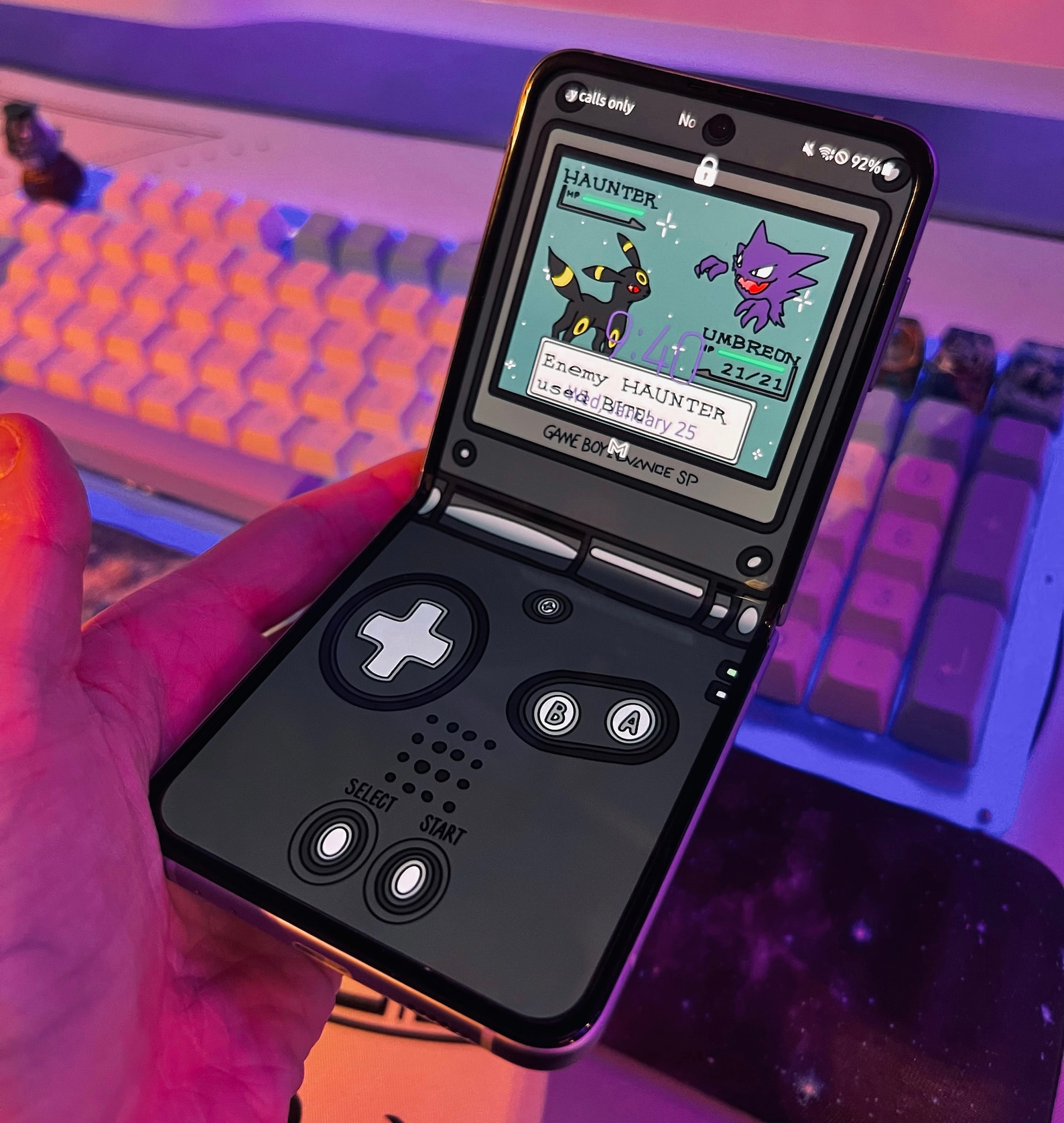 Gameboy Z Flip 3/4 Wallpaper + Cover Screen Black - Etsy