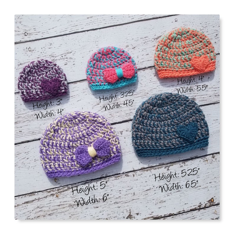 Crochet Micro Preemie Hat: Chunky NICU Beanie, Newborn Girl Gift - Etsy
