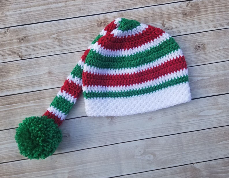 Baby Christmas Elf Hat Baby Stocking Hat Long Tail Elf Hat - Etsy