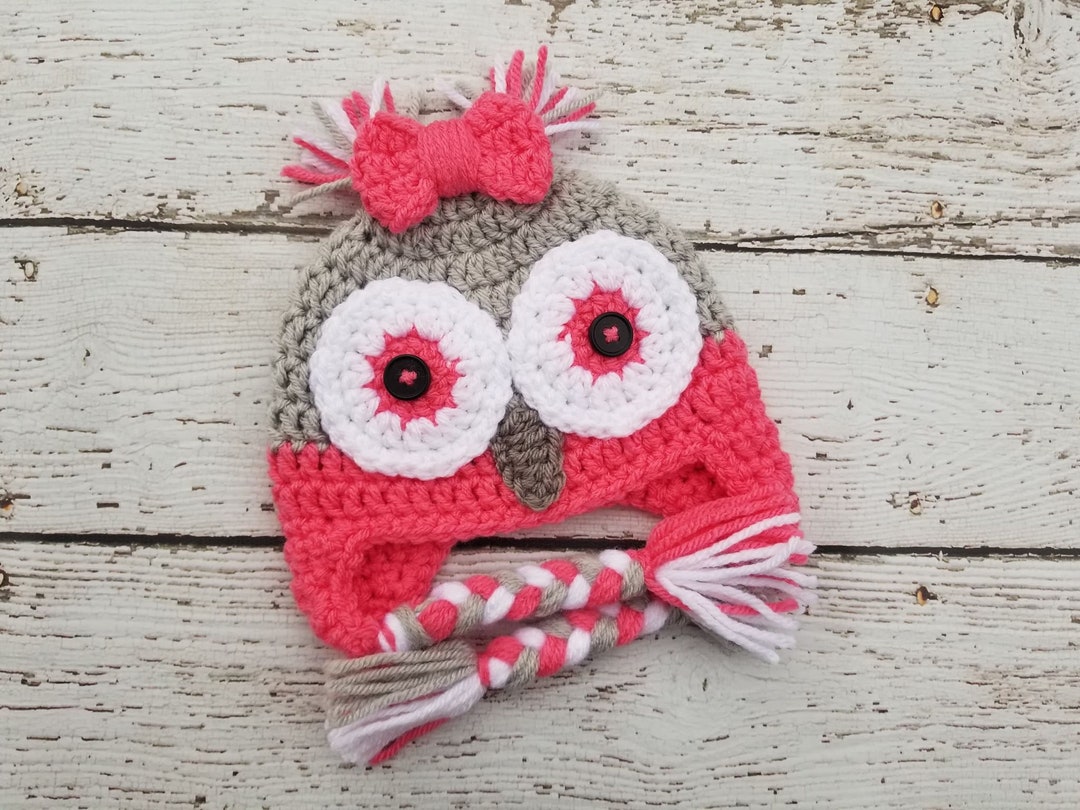 Crochet Owl Hat Baby Owl Hat Toddler Owl Hat Kid Owl Hat Child Hat Girl ...