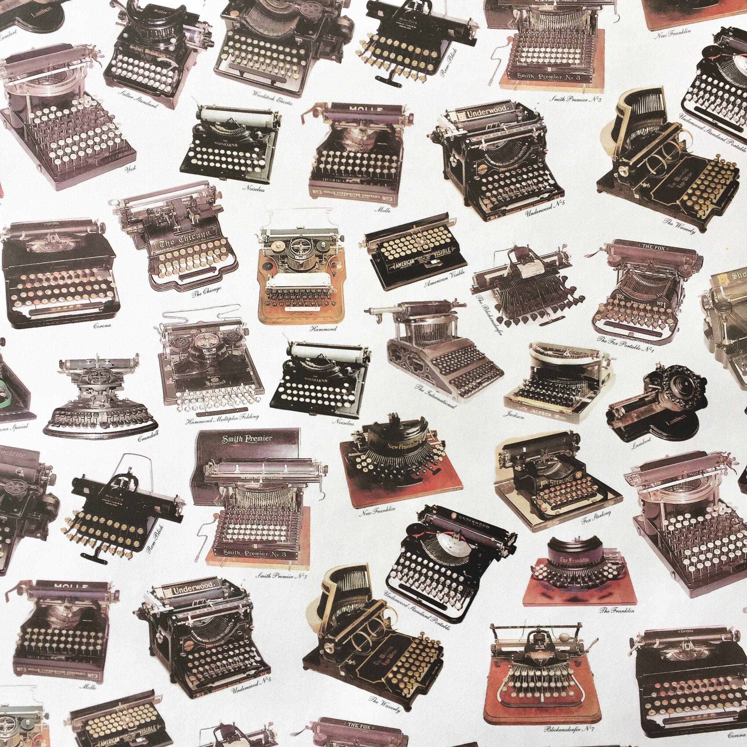 Typewriter Large Letter Set, Classic Stationery, Elegant Italian Paper ...