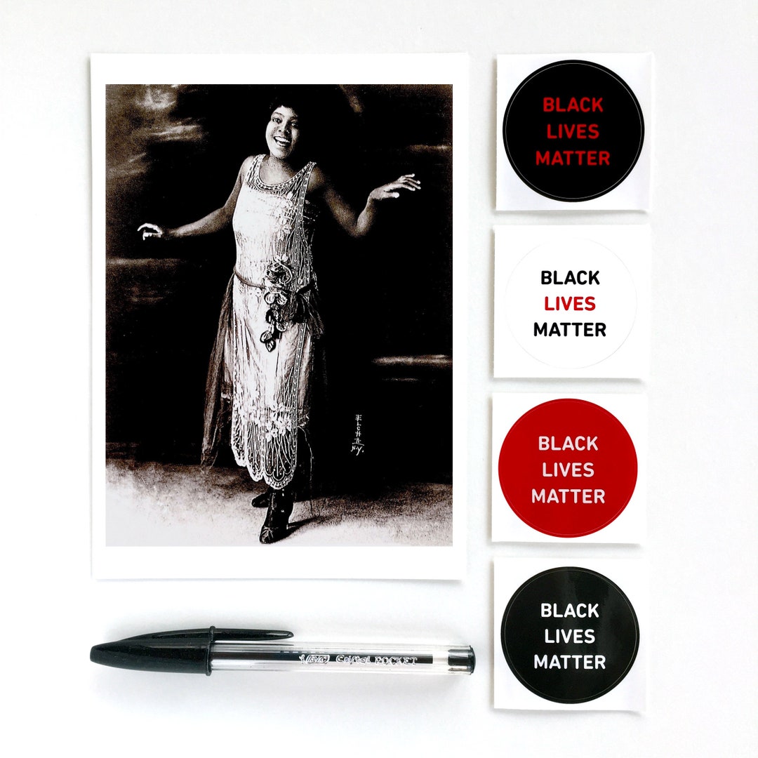 Black Lives Matter 4 Red Sticker Pack, Round BLM Sticker Set, Social ...