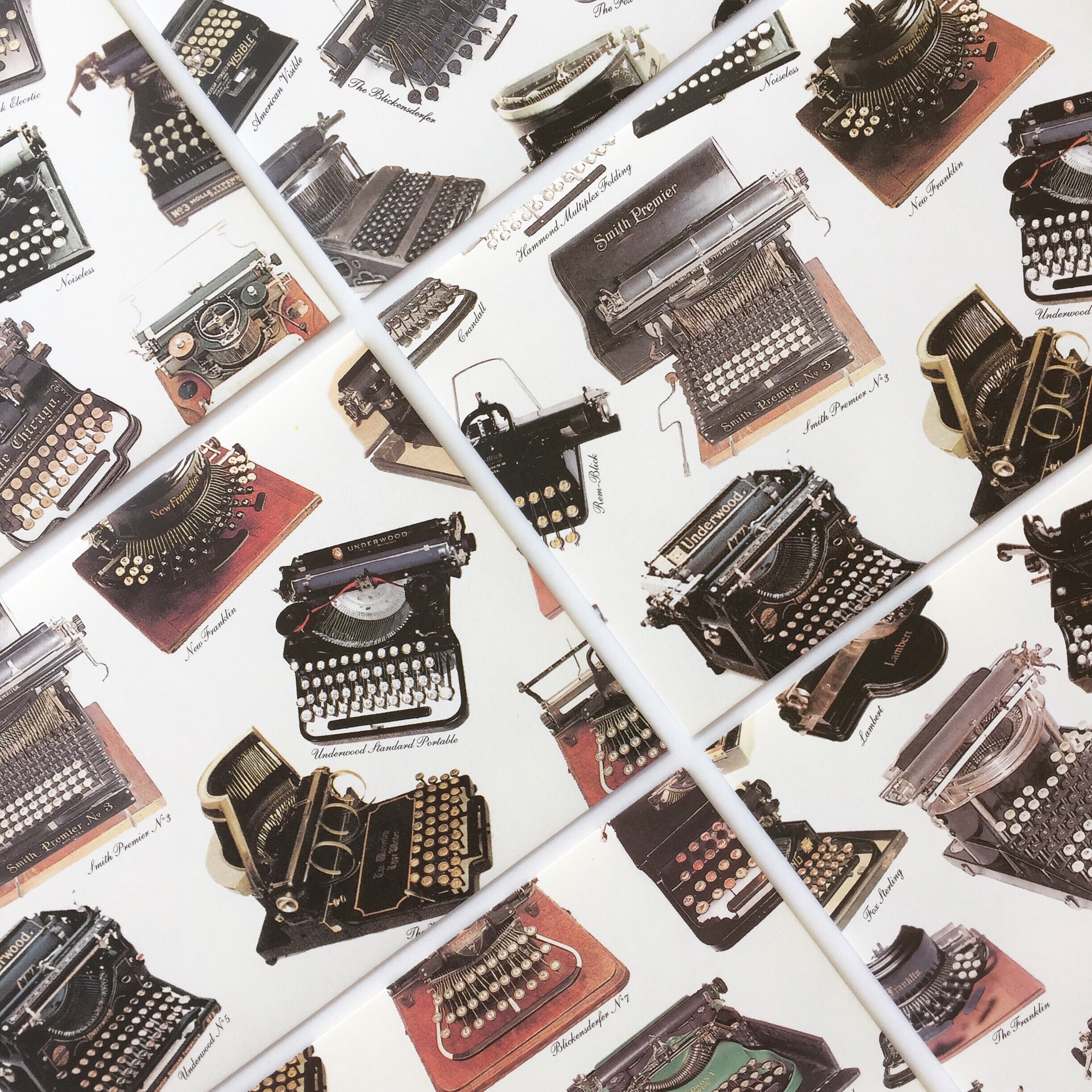 Typewriter Large Letter Set, Classic Stationery, Elegant Italian Paper ...