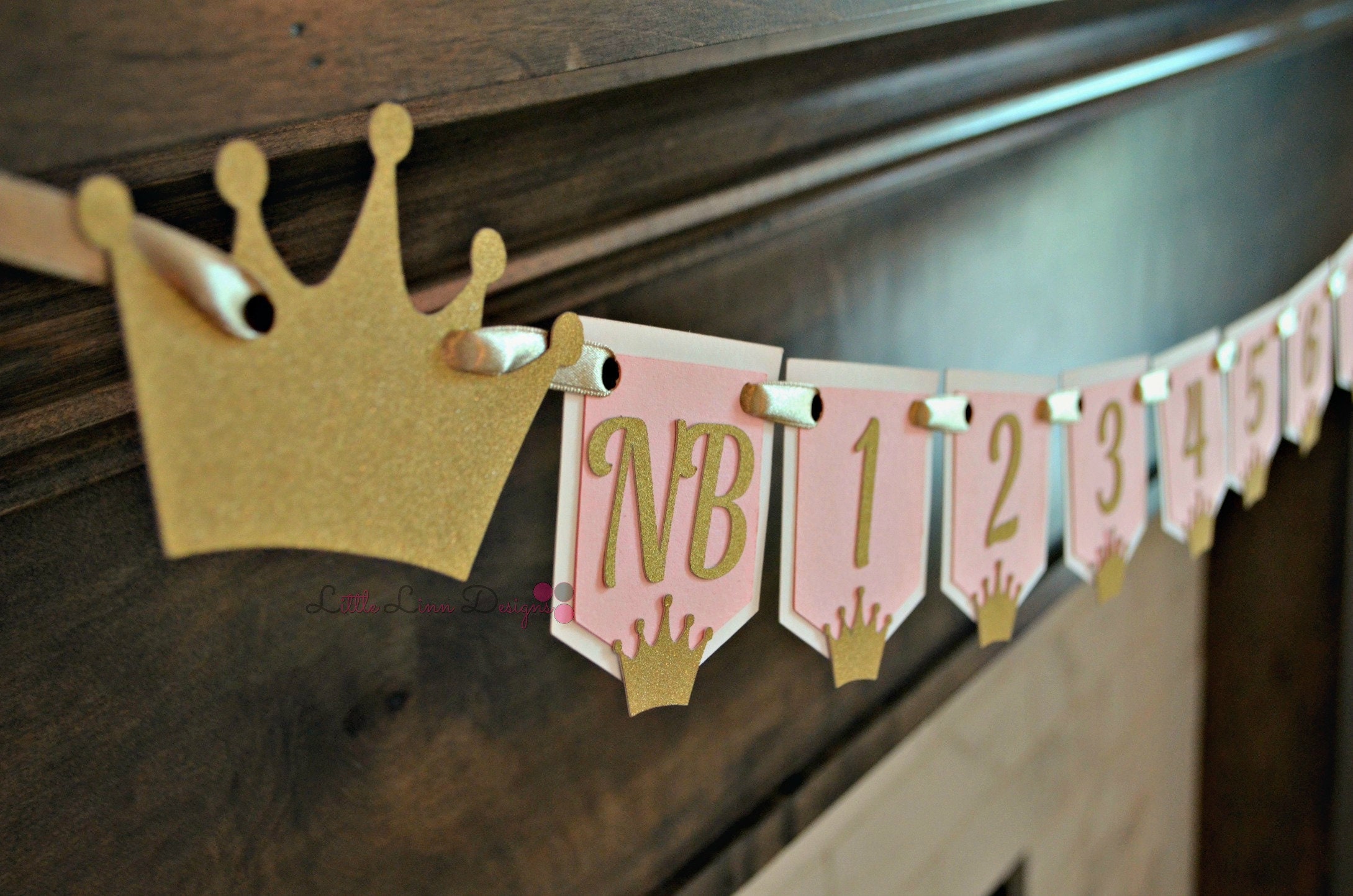 Princess First Birthday Photo Banner. Princess First | Etsy