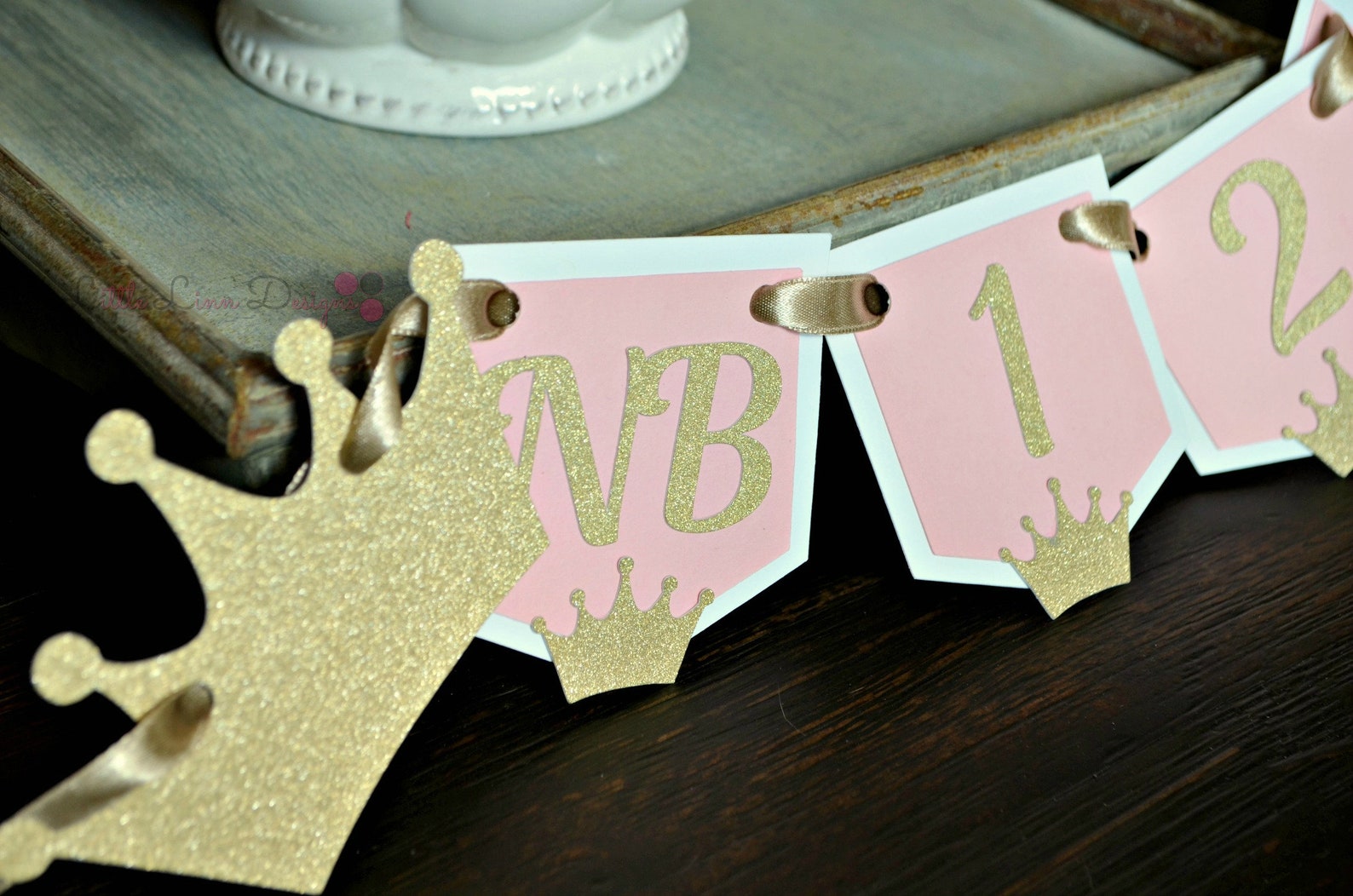 Princess First Birthday Photo Banner. Princess First Birthday. - Etsy