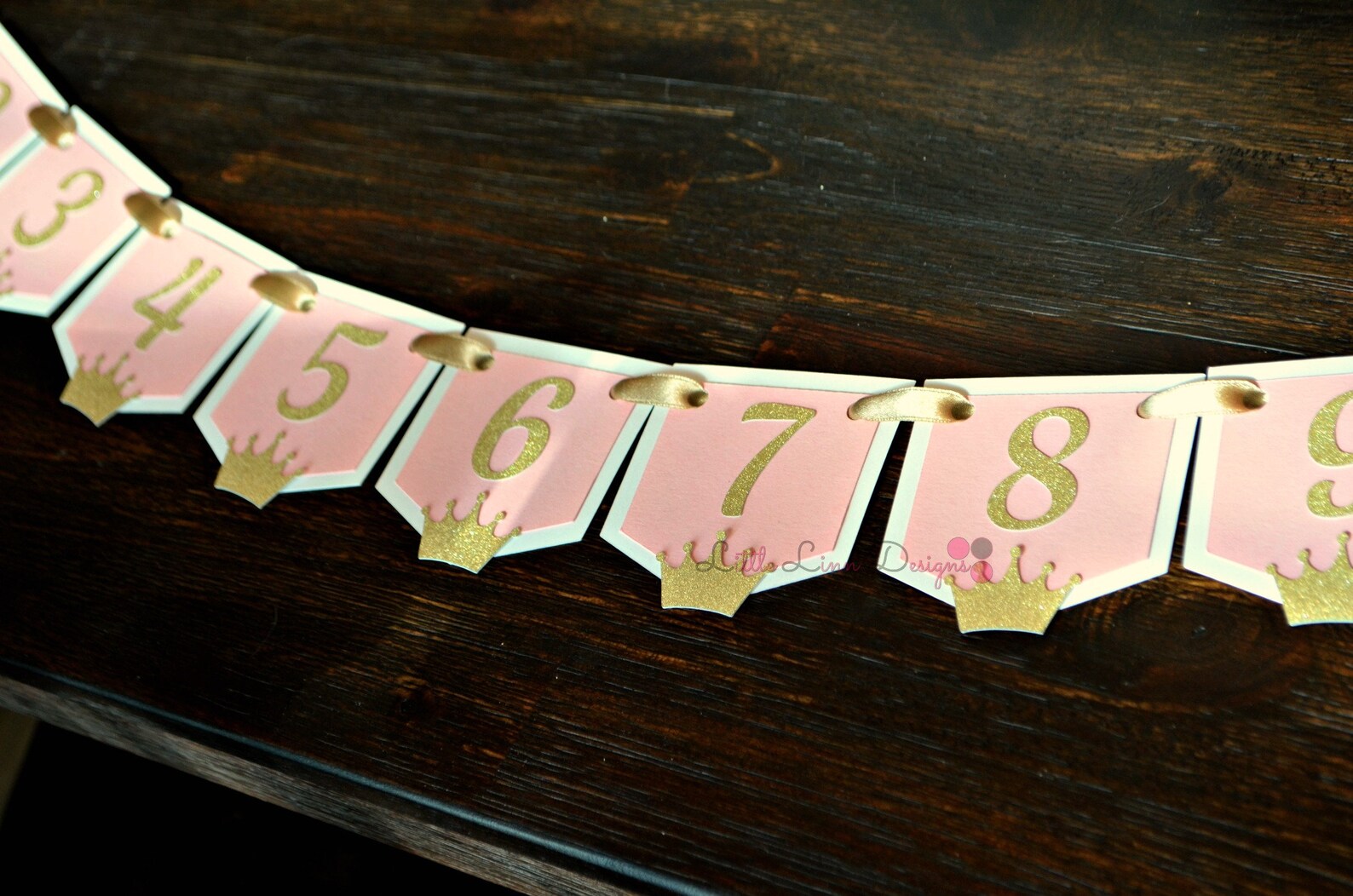 Princess First Birthday Photo Banner. Princess First Birthday. - Etsy