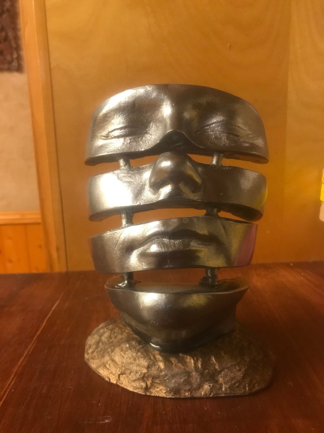 Lifecast Face in Hydrocal Plaster - Etsy