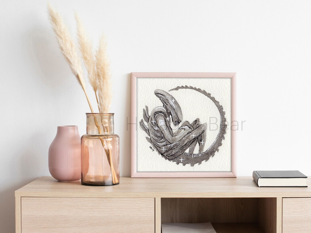 Alien Xenomorph Giclée Fanart Art Print Sci-fi Painting - Etsy