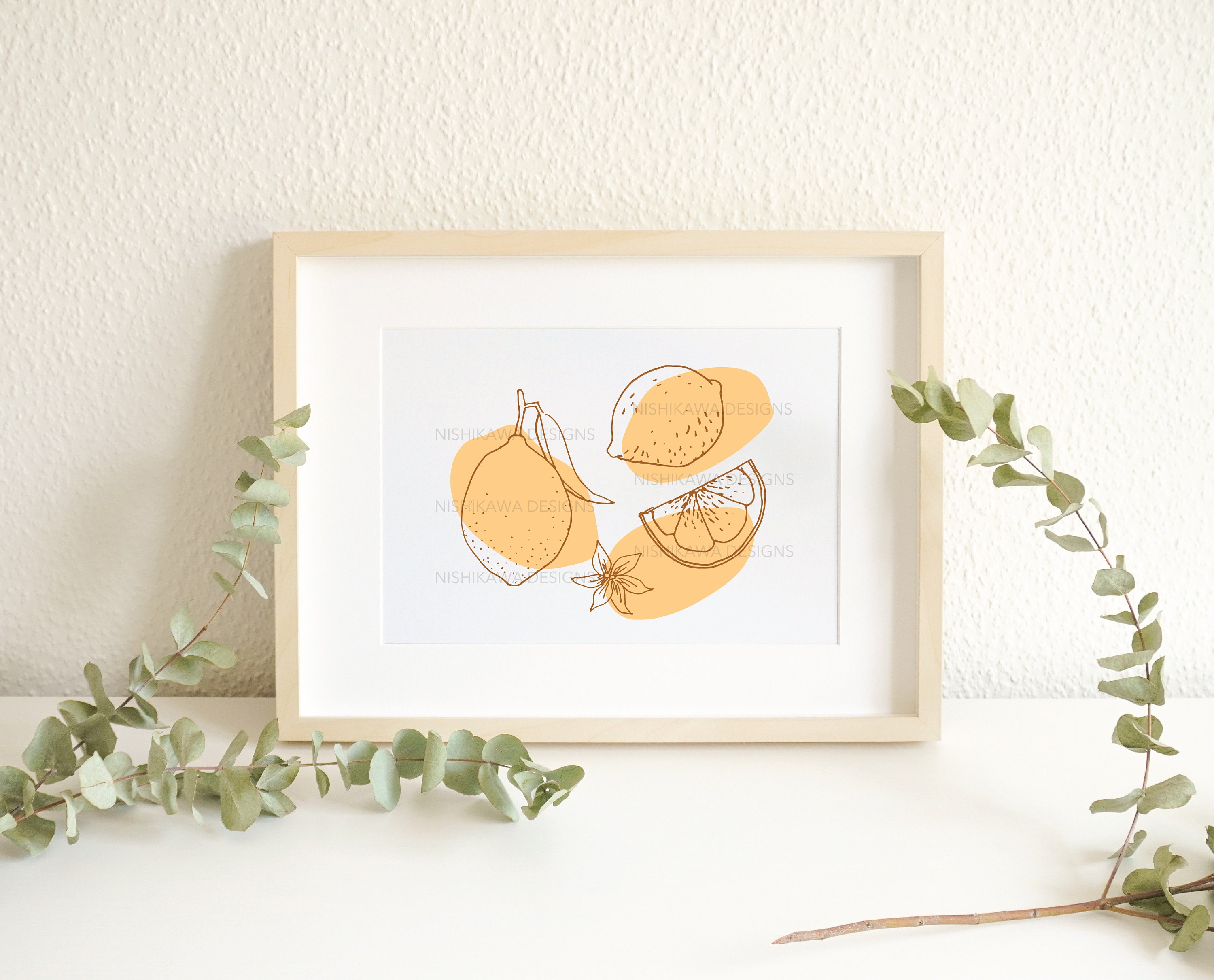 Doodle Style Lemon Lime Citrus Clipart Set. Summer Line Illustrations ...