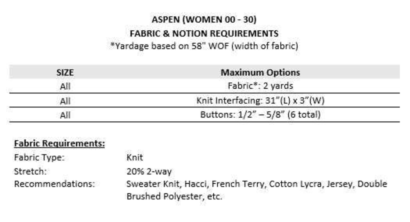 Aspen (women 00 - 30) - Etsy