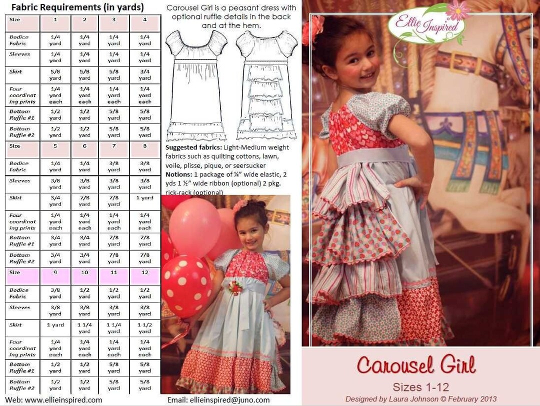 Carousel Girl by Ellie Inspired girls 1 12 - Etsy