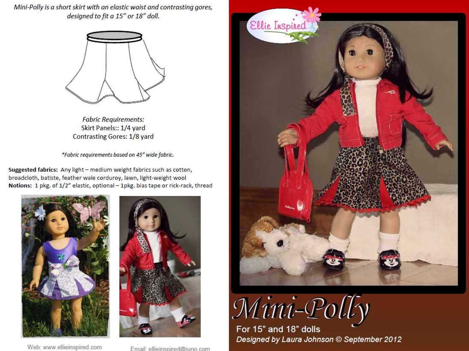 Polly by Ellie Inspired (doll 15" & 18") - Etsy