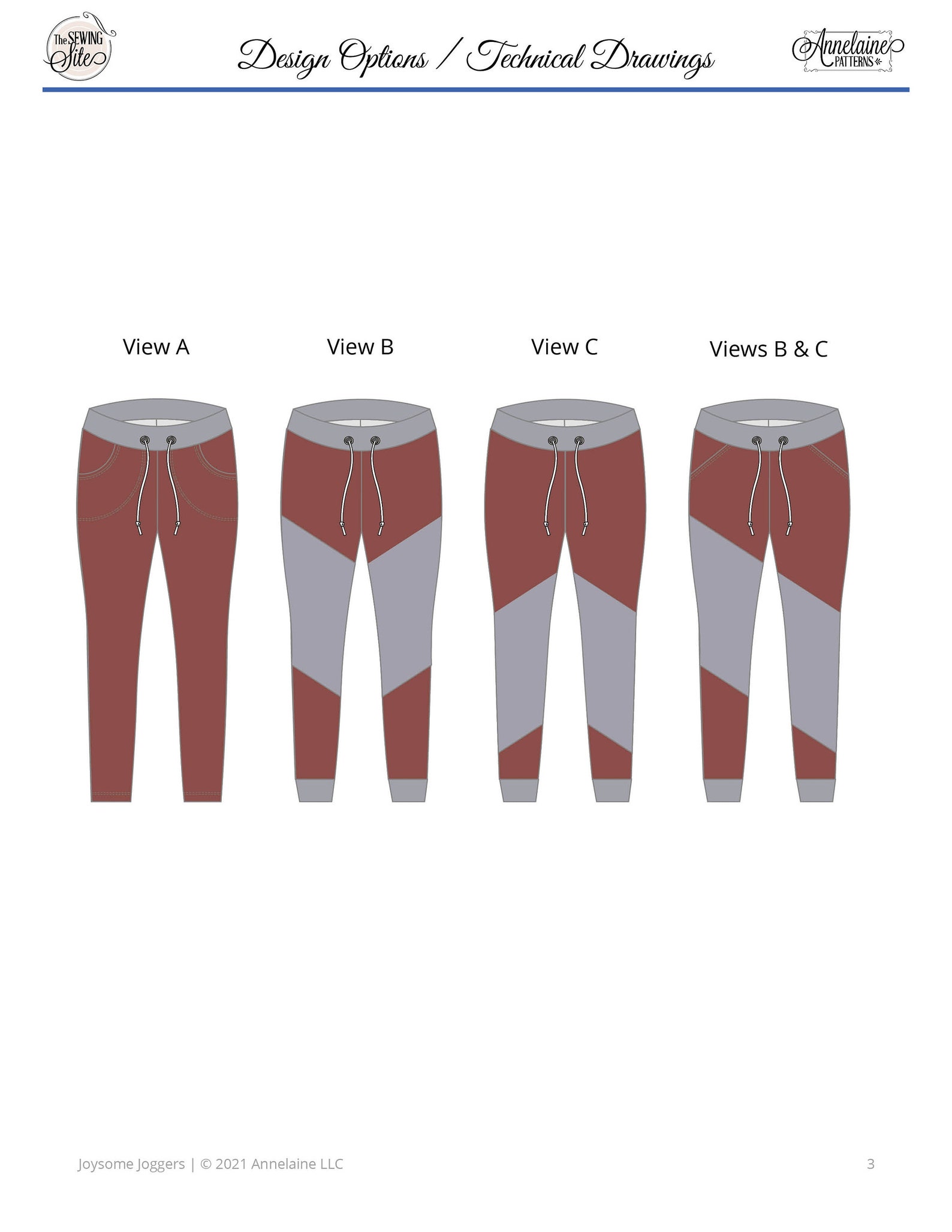Women's Joysome Joggers Digital PDF Sewing Pattern Loungers Sweatpants ...