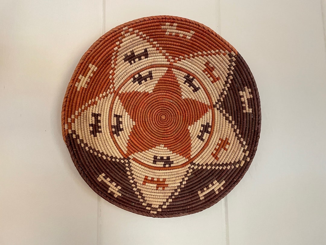 13.5” Native Star Magnolia Wall Art Basket - Etsy