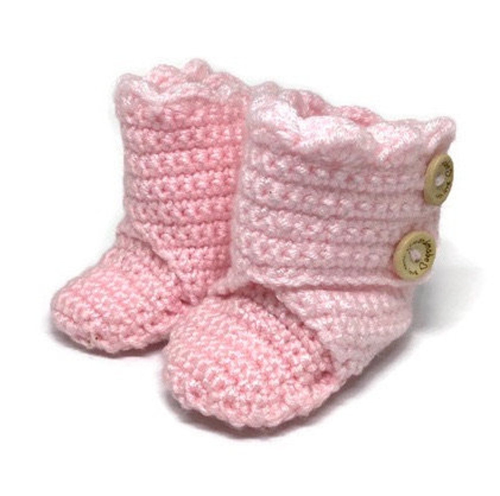 Crochet Pattern for Stay on Babywearing Baby Booties Boots Wrap Around ...