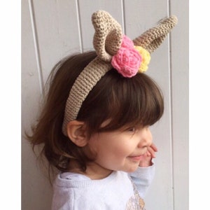 Easter Bunny Headband Hairband Easter Outfit Dressup Dress up Crochet ...