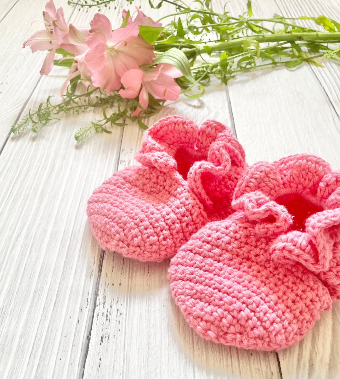 Summer Stay on Baby Booties Baby Wearing Booties Elastic Crochet ...