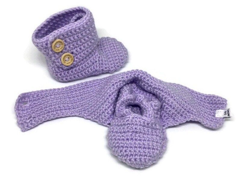 Crochet Pattern for Stay on Babywearing Baby Booties Boots Wrap Around ...