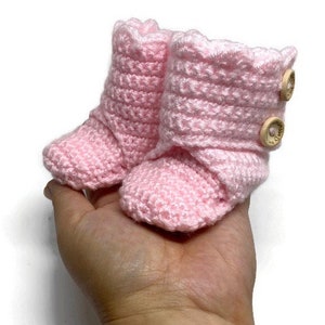 Crochet Pattern for Stay on Babywearing Baby Booties Boots Wrap Around ...