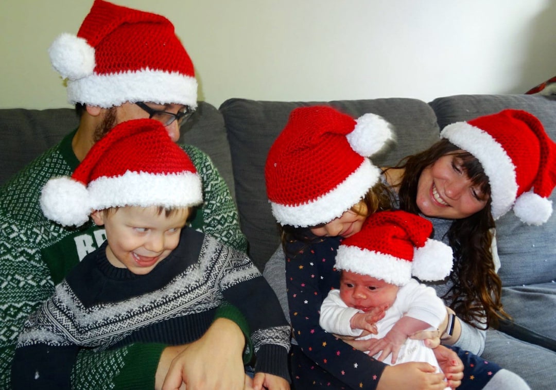 FAMILY MATCHING BABY Santa Hat Father Christmas Hat Christmas Costume ...