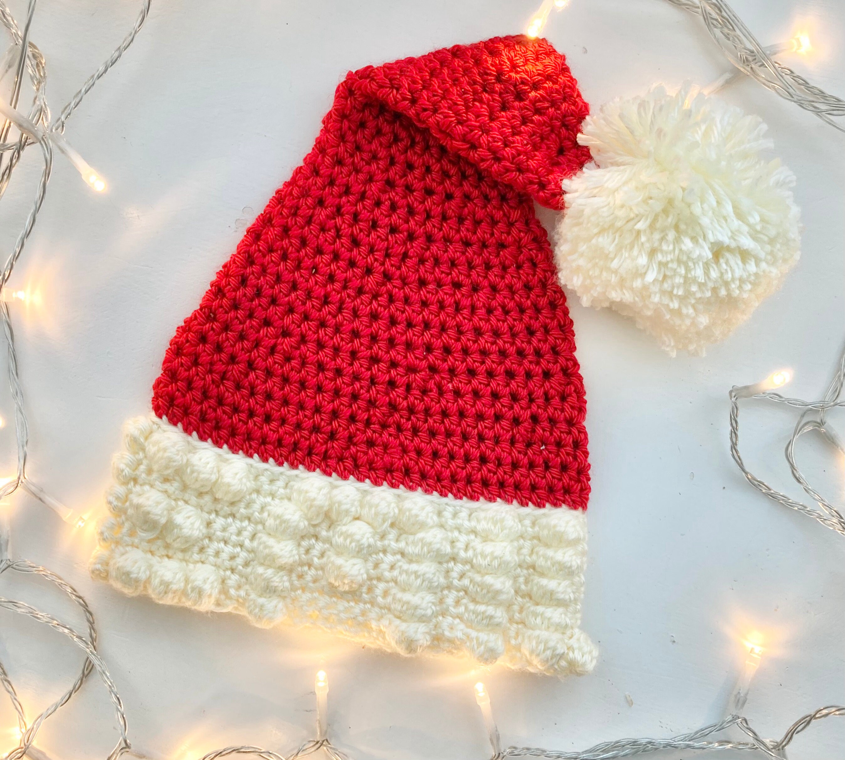 Personalised Santa Hat Crochet Pattern Christmas Hat Handmade - Etsy