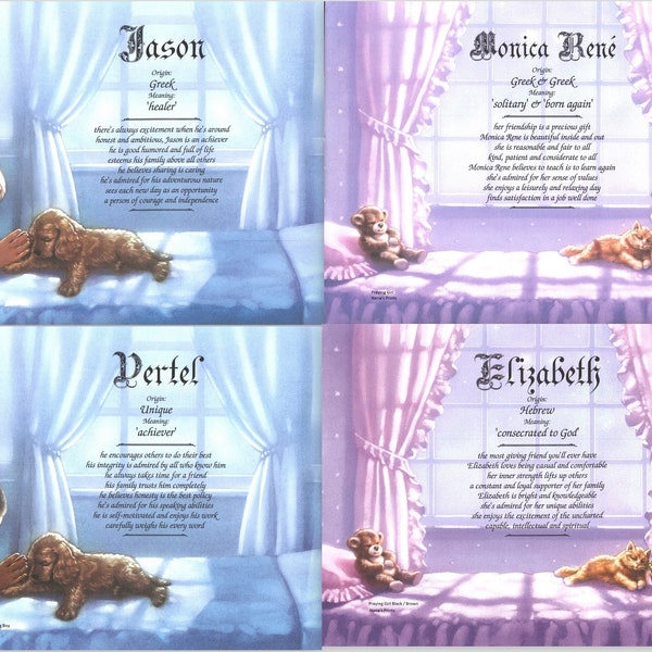 Name Origin Print - Etsy