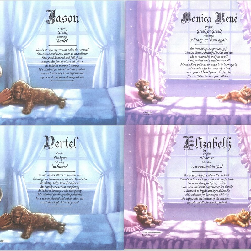 First Name Meaning - Etsy